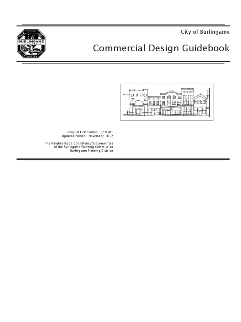 Burlingame Commercial Design Guidebook | PDF | Street | Building