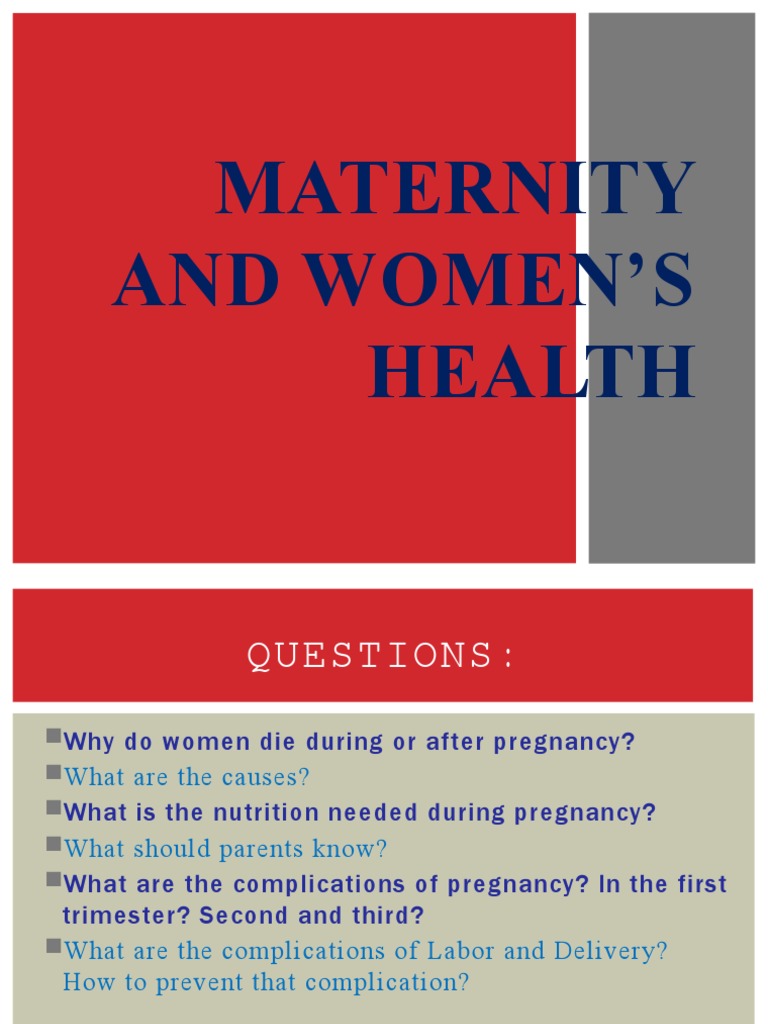 Maternity (Report) | PDF | Maternal Death | Pregnancy