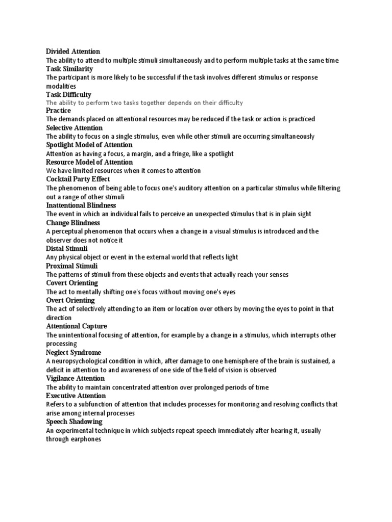 The Ability To Perform Two Tasks Together Depends On Their Difficulty | PDF