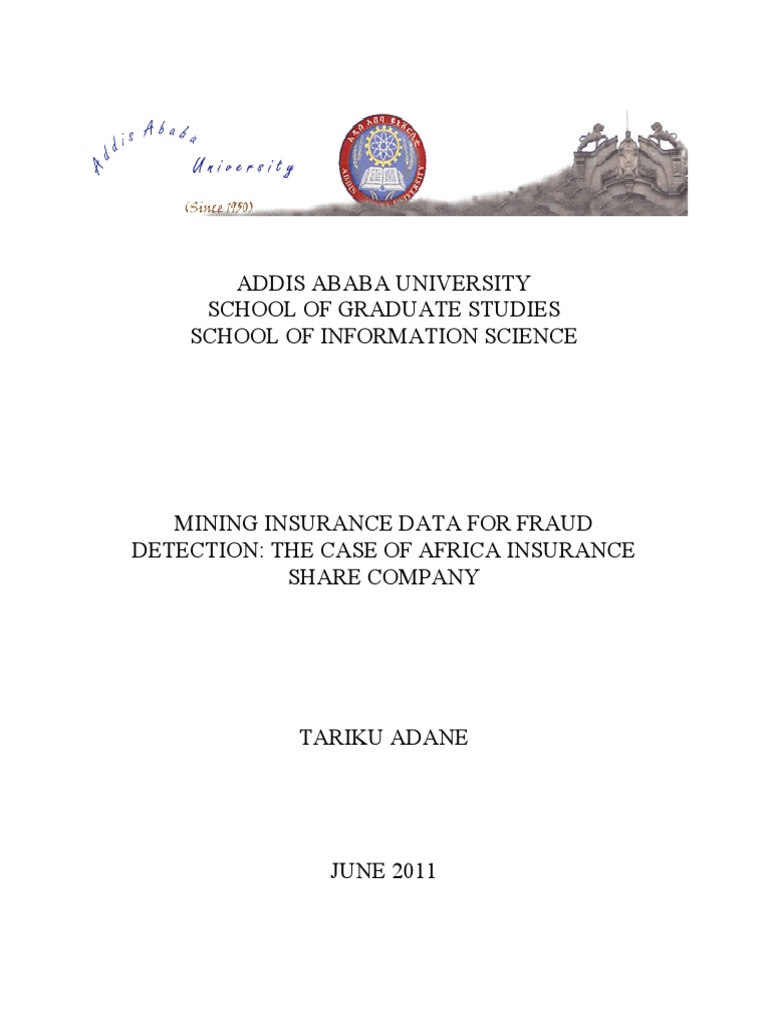 Tariku Adane PDF | PDF | Data Mining | Cluster Analysis