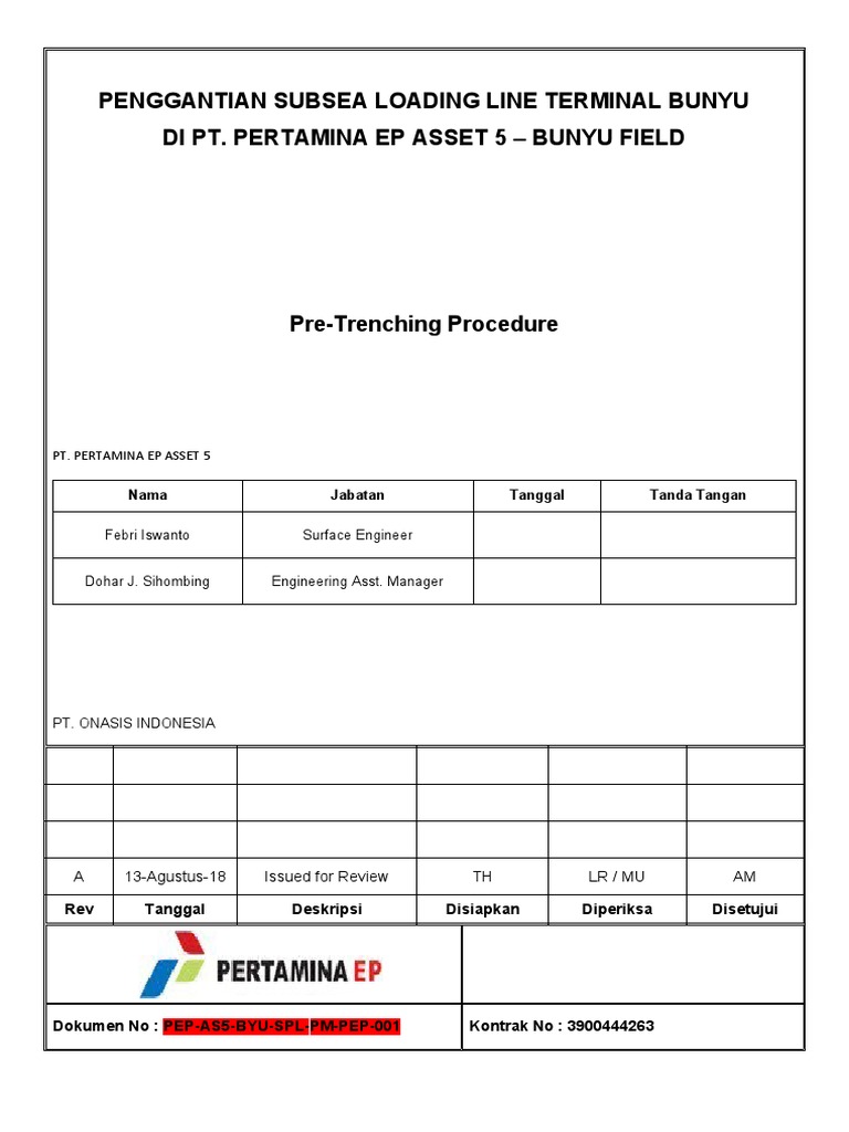 Shore Pull Prosedur | PDF | Pipeline Transport | Pipe (Fluid Conveyance)