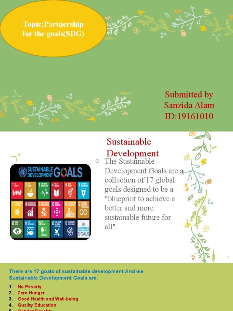 19161010-Partnership For The Goals | PDF | Sustainability | Policy