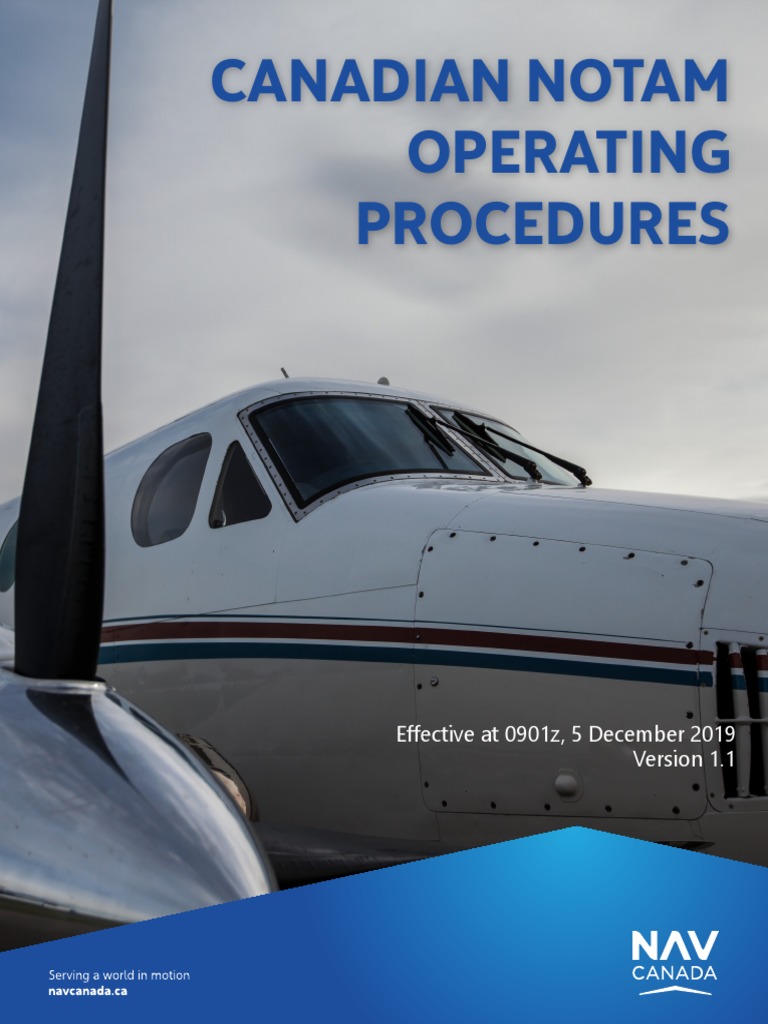 Canadian NOTAM Procedures Guide | PDF | Runway | Aerospace Engineering