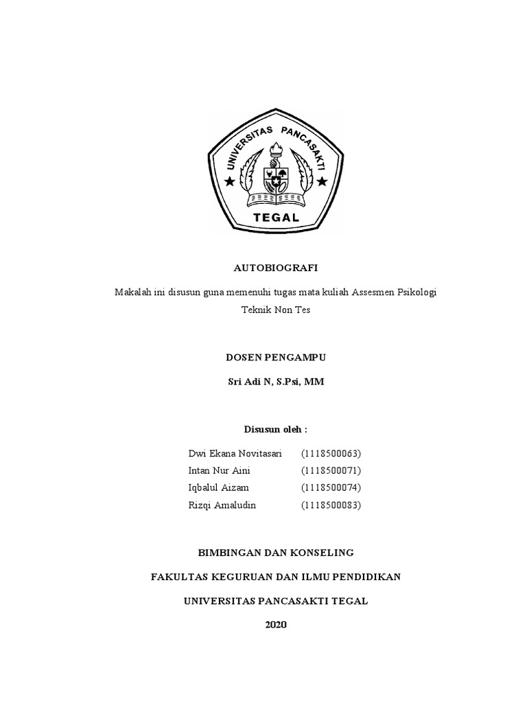 Otobiografi - Kelompok 6 | PDF | Karier & Perkembangan | Seni