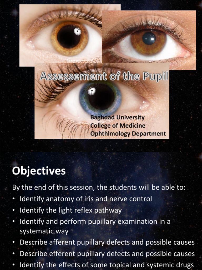 3 Assessment of Pupil | PDF | Ophthalmology | Human Anatomy