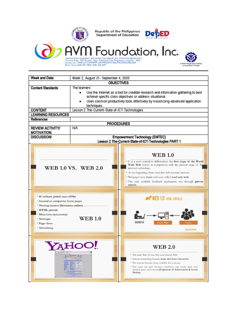 1st Sem Module-EMTEC-BAQ-Lesson 2 The-Current-State-of-ICT-Technologies PART 1 | Download Free ...