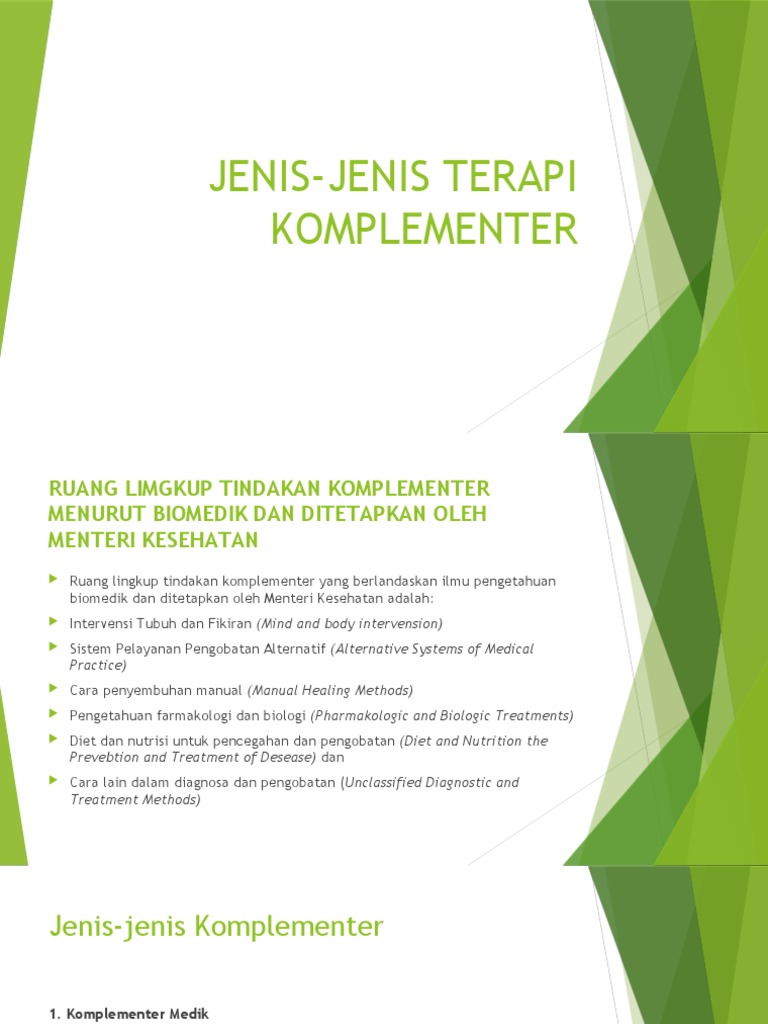 Jenis-Jenis Terapi Komplementer | PDF