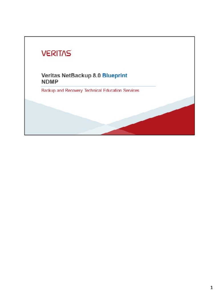 Netbackup 8.0 Blueprint NDMP | PDF | Backup | Computer Networking