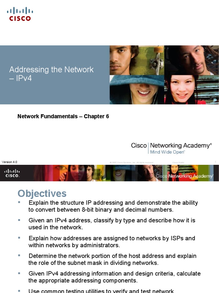 Addressing The Network Ipv4 Pdf Ip Address I Pv6