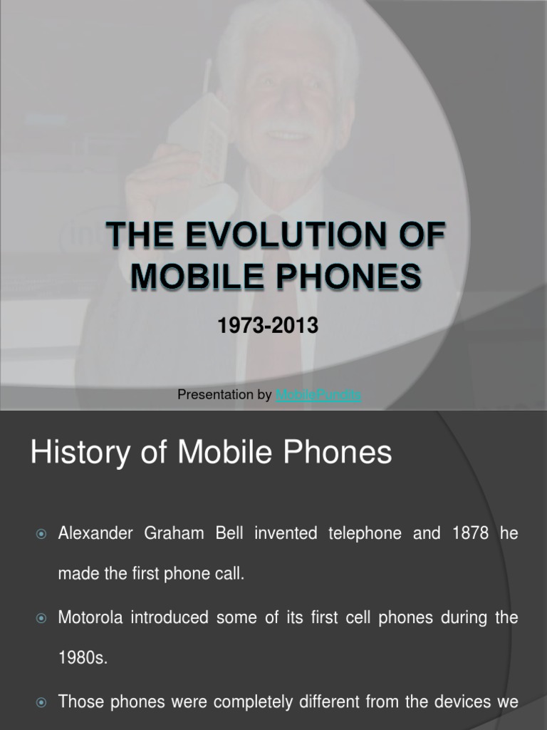 Evolution of Mobile Phones: 1973-2013 | PDF