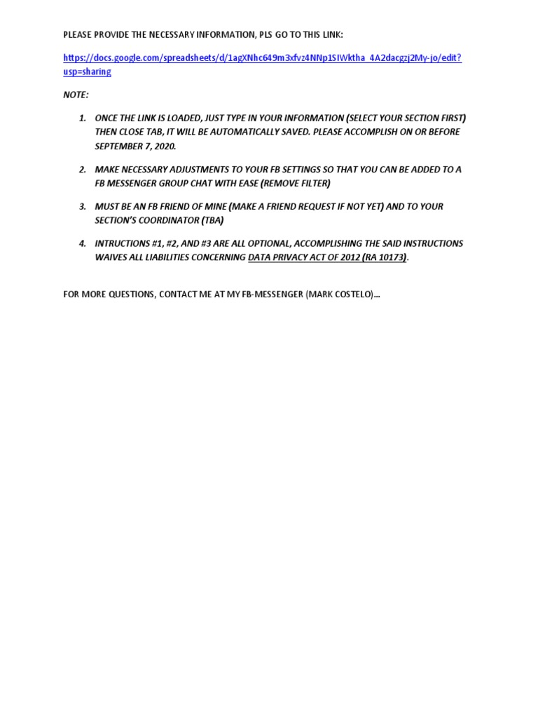 Important Instruction | PDF | Business