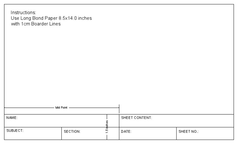 Long Bond Paper with 1cm Borders | PDF