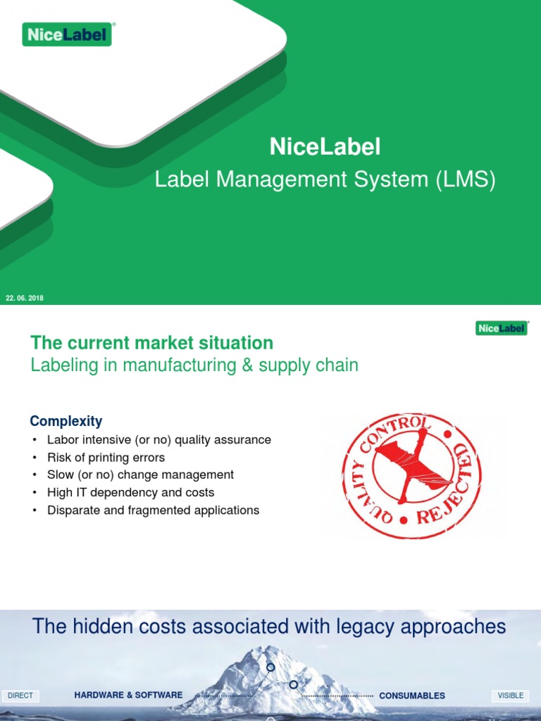Label Management System (LMS) : Nicelabel | PDF