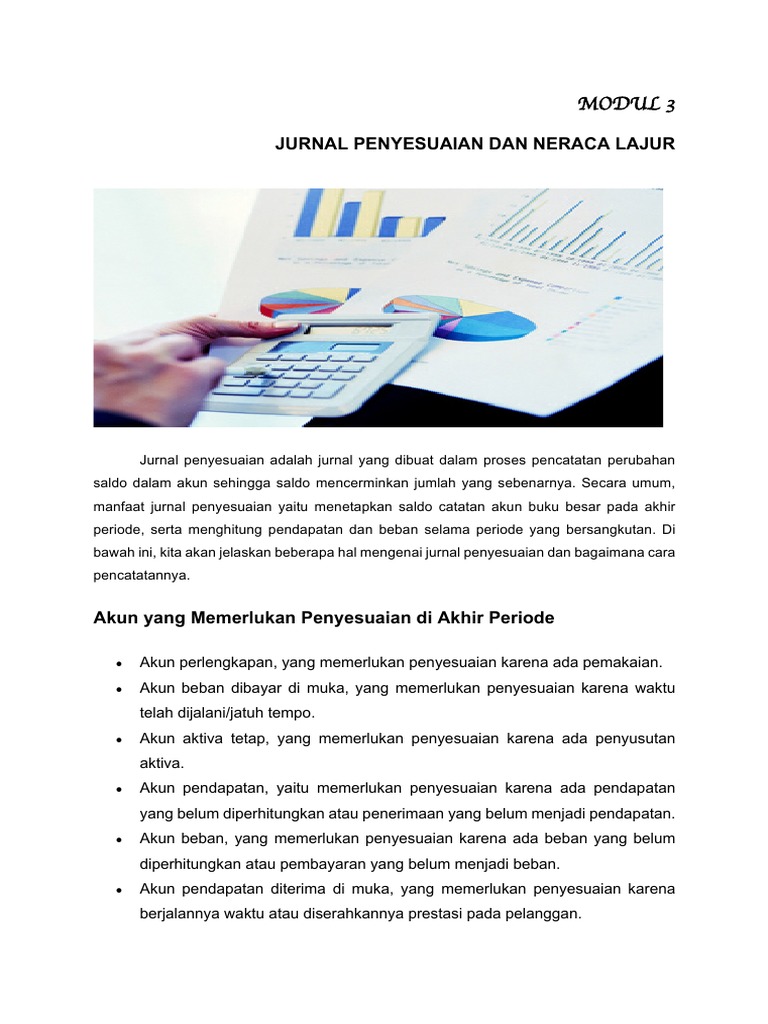 Modul Iii - Jurnal Penyesuaian Dan Neraca Lajur | PDF