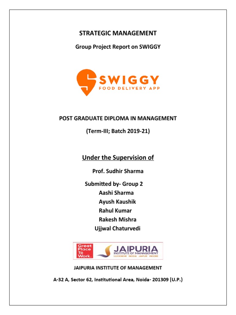 STM Project - Group 2 | PDF | Strategic Management | Competitive Advantage