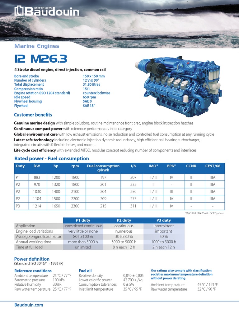 Datasheet 12 M26.3 EN | PDF | Engines | Turbocharger