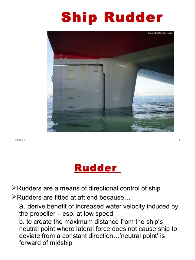 Rudder PDF | PDF