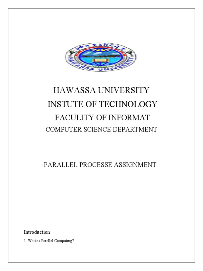 Parallel Processing Assignment 1 | PDF | Parallel Computing | Central Processing Unit