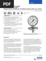 WIKA PG Design and Specification | PDF | Pressure Measurement | Accuracy And Precision
