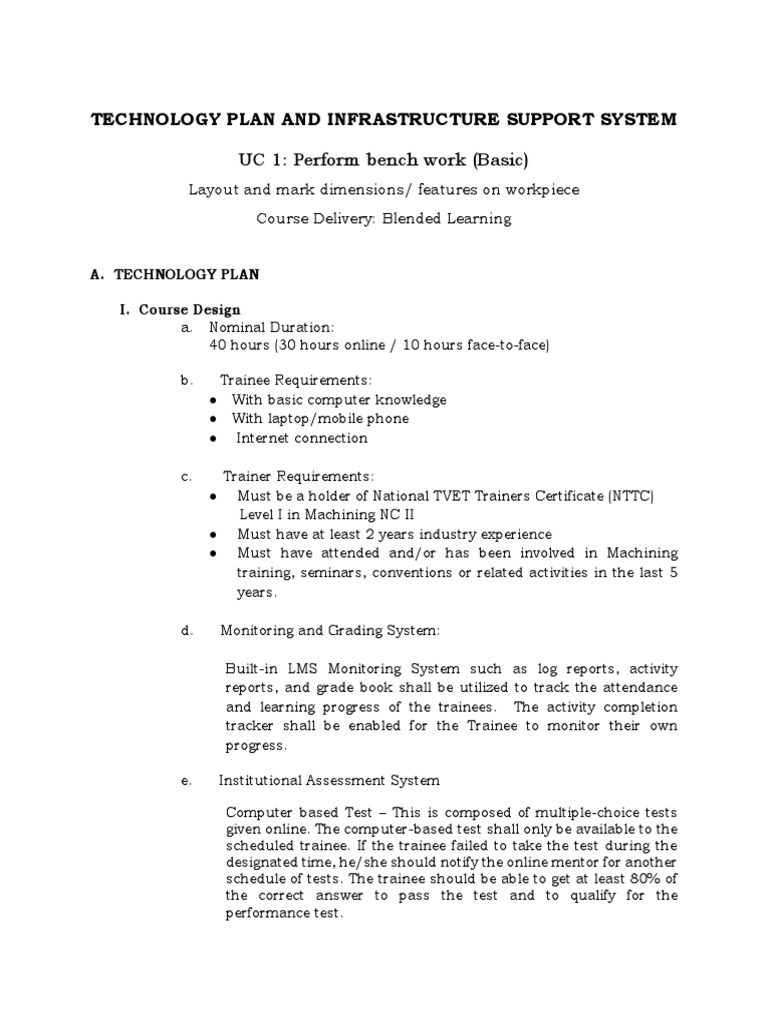 Technology Plan and Infrastructure Support System | PDF | Educational ...