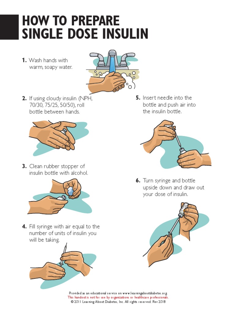 Single Dose Insulin: How To Prepare | PDF