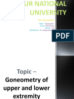 Goniometry Landmarks | PDF | Anatomical Terms Of Motion | Anatomical ...