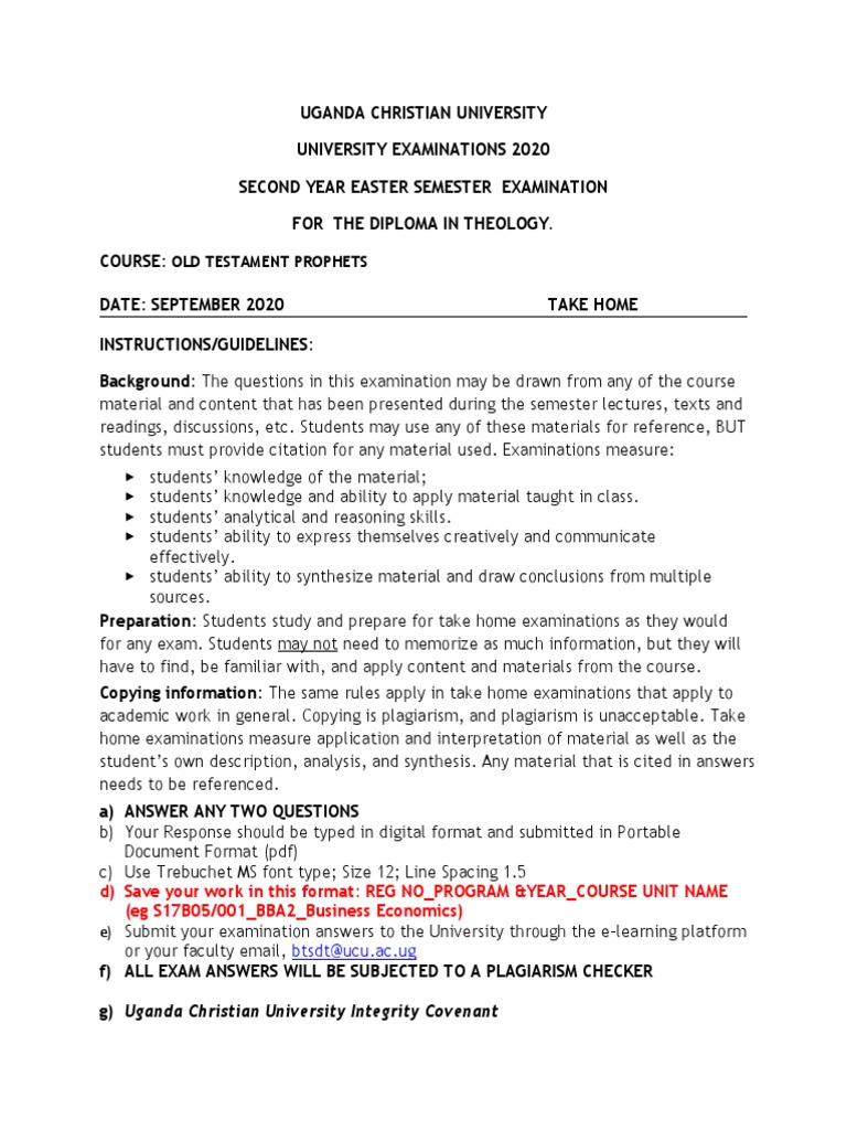Old Testament Prophets | PDF | Prophet | Test (Assessment)
