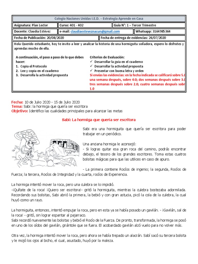 Sabi La Hormiga Que Quería Ser Escritora Pdf Libros