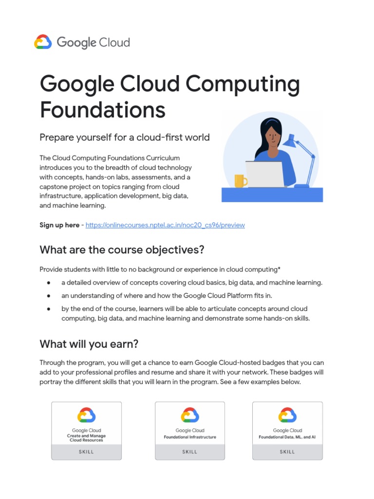 Google Cloud Computing Foundations: Prepare Yourself For A Cloud-First World | PDF