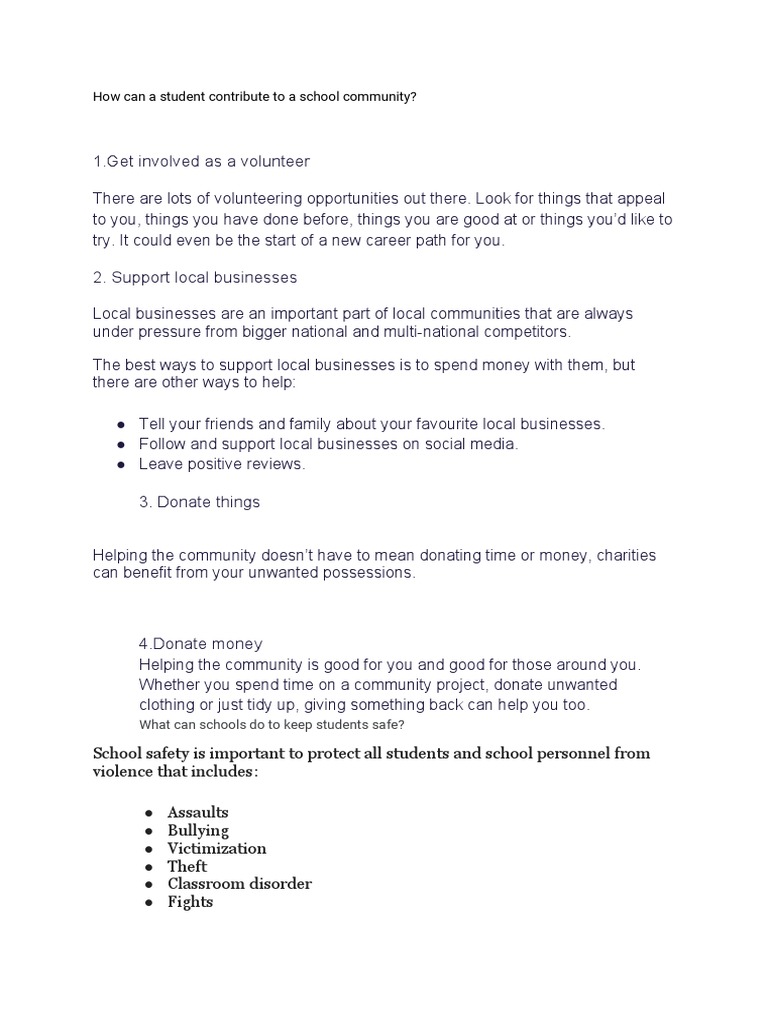 Sorin S - 22.09.20 School - Safe Student Community | PDF | Bullying ...