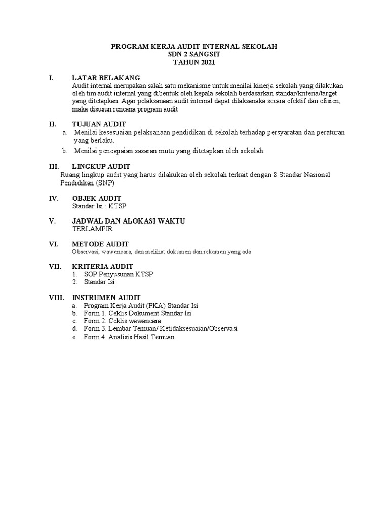 PKA Standar Isi | PDF