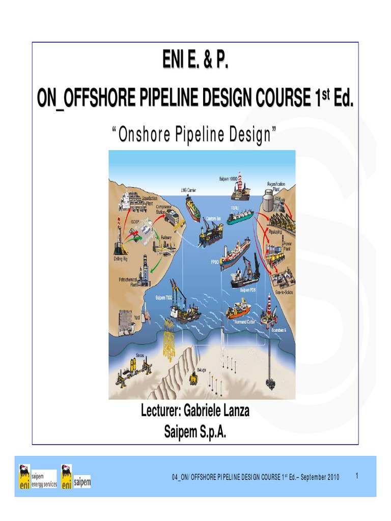 Onshore Pipeline Design Overview | PDF | Pipe (Fluid Conveyance ...