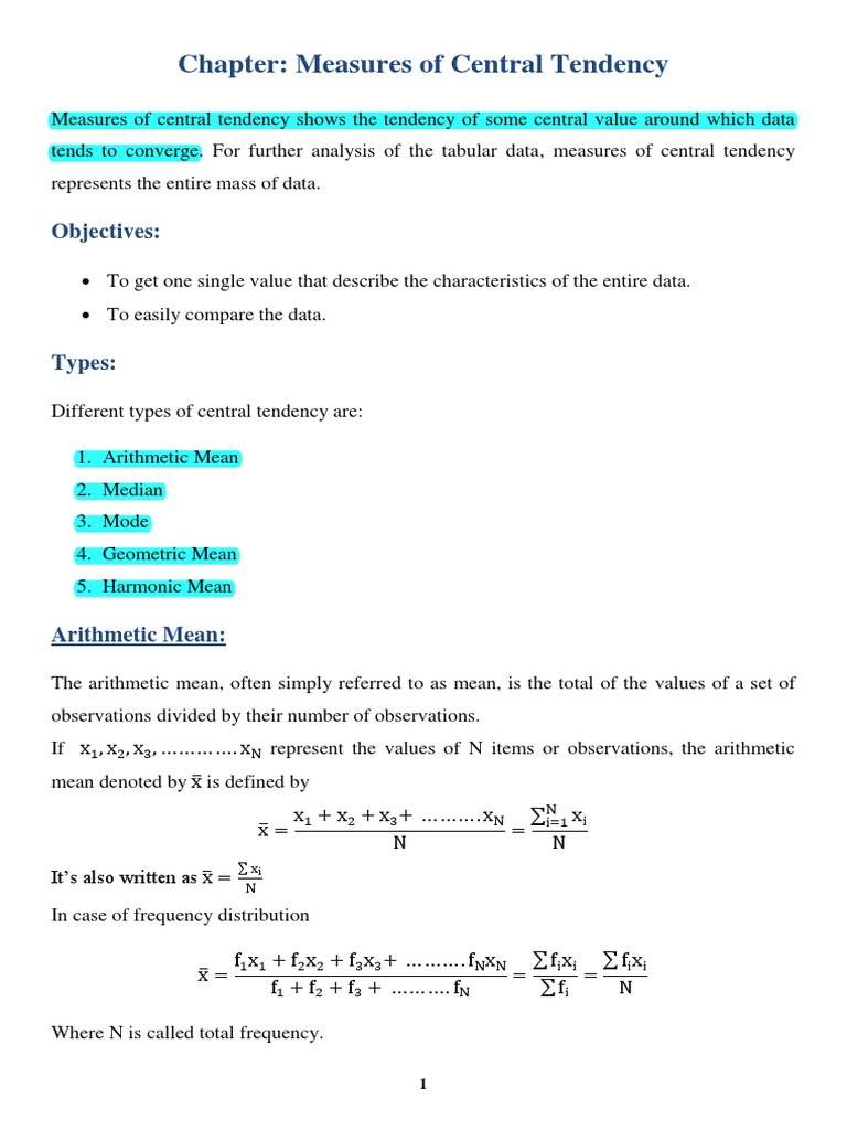 Measuring Central Tendency: A Guide to Calculating the Mean, Median ...