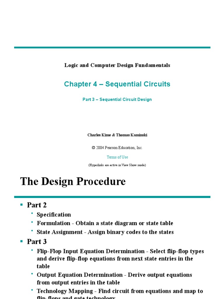Chapter 4 - Sequential Circuits: Logic and Computer Design Fundamentals ...