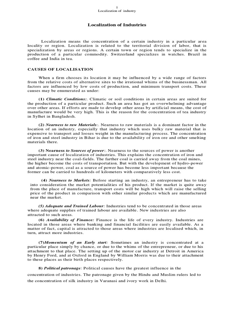 Localization Pdf Pdf Labour Economics Employment