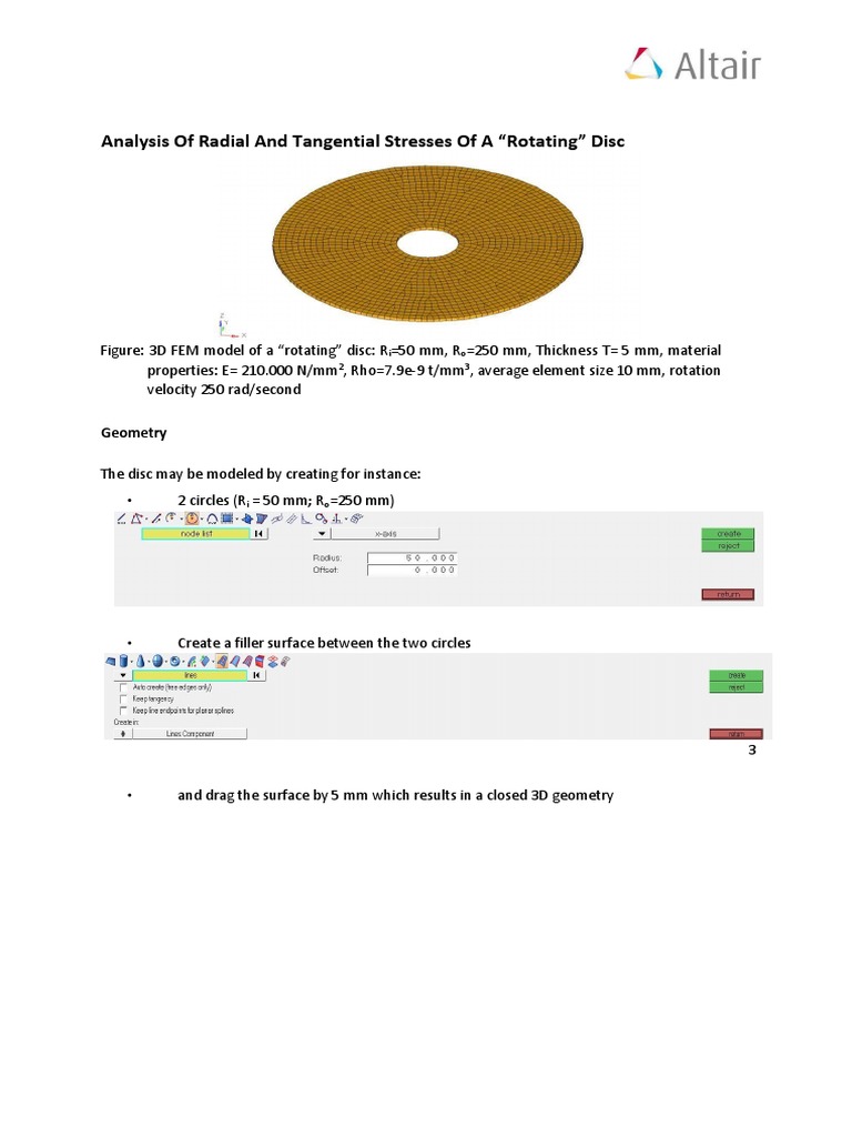 Rotating Disc Model Stress Analysis | PDF | Teaching Methods ...