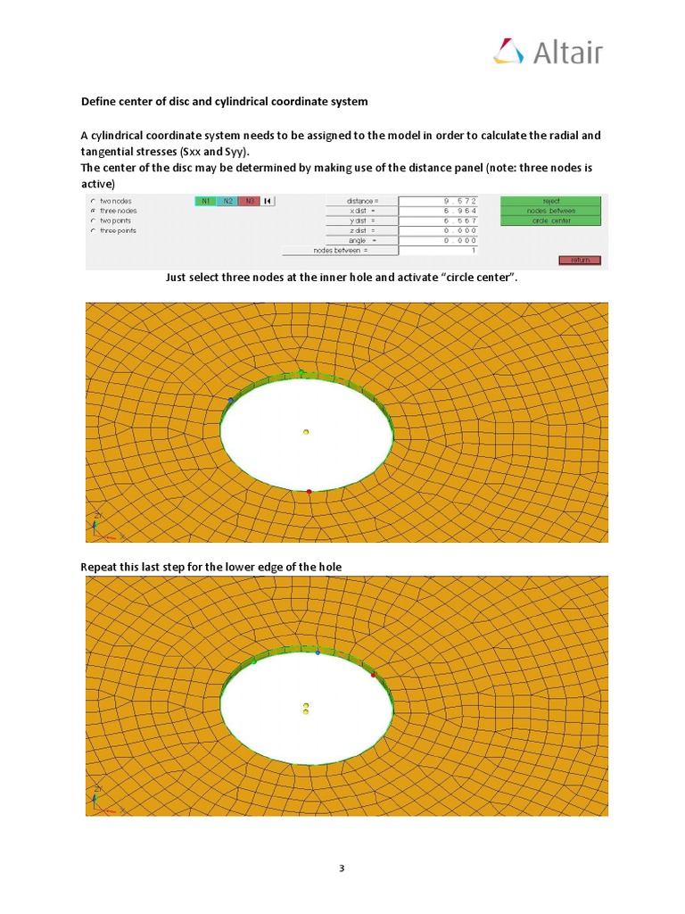 Define Center of Disc and Cylindrical Coordinate System | PDF