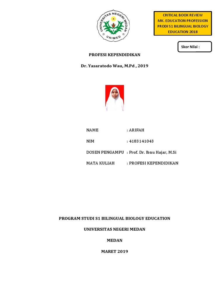 CBR Profesi Pendidikan | PDF | Counseling Psychology | Teachers