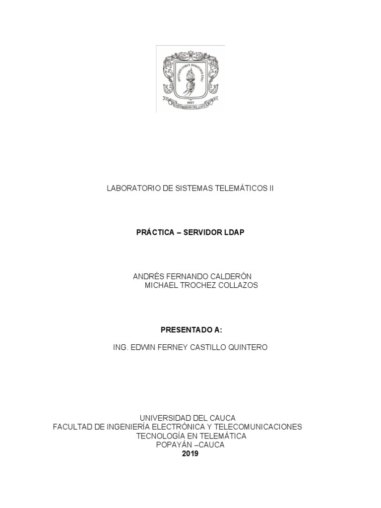 Informe Ldap PDF | PDF | Red de arquitectura | Software