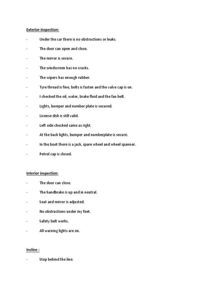 Driving Notes | PDF | Vehicles | Vehicle Technology