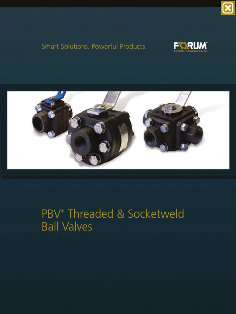 PBV Threaded & Socketweld Ball Valves: Smart Solutions. Powerful ...