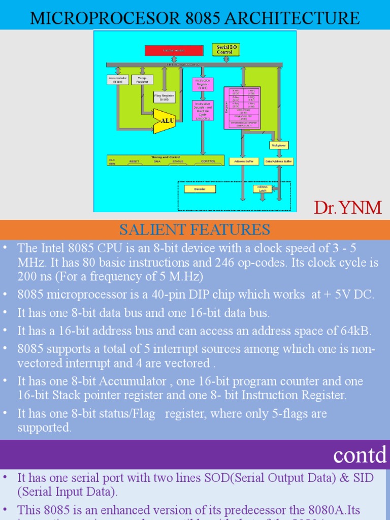 8085 Microprocessor Architecture | PDF | Central Processing Unit | Computer Architecture