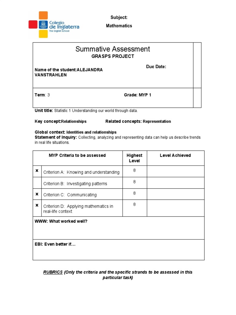 Math - Grasp 2 | PDF | Chart | Mean