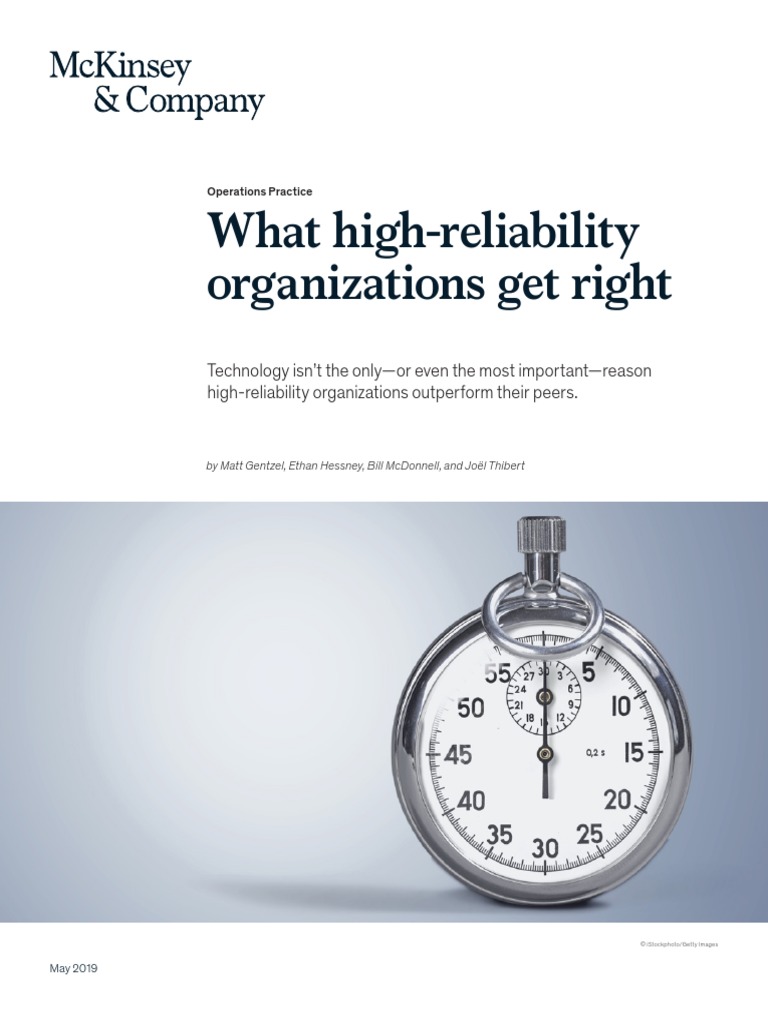 What High-Reliability Organizations Get Right | PDF | Reliability ...
