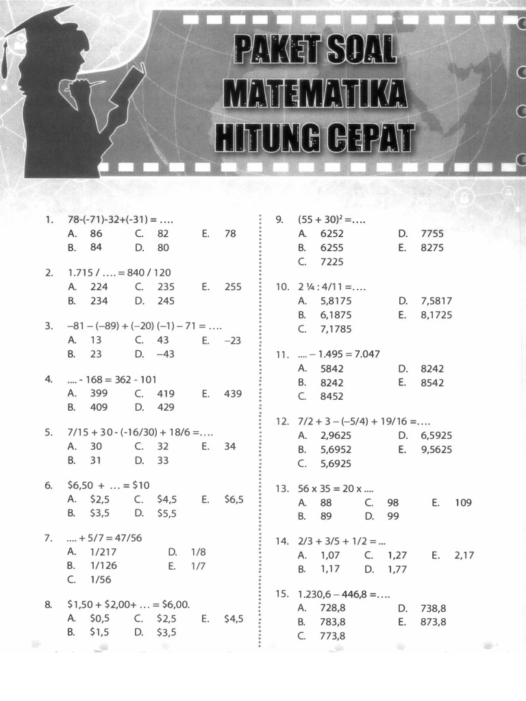 2c. MTK Hitung Cepat-5-8 | PDF