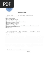 Proces Verbal Model PDF | PDF