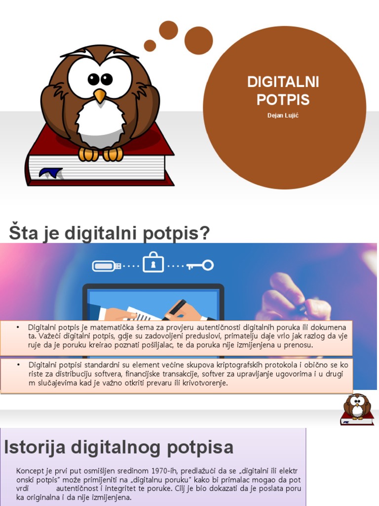 Digitalni Potpis Prezentacija | PDF