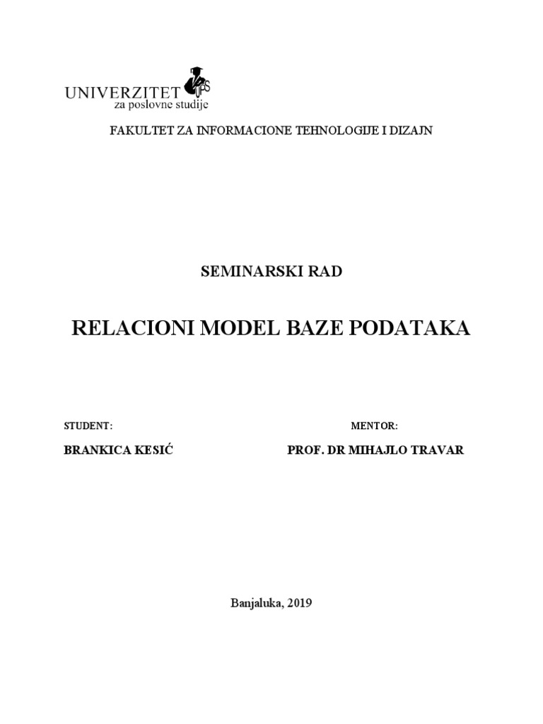 Relacioni Model | PDF