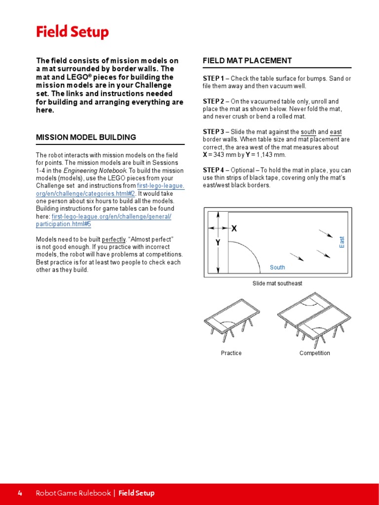 FLL Challenge 2020-21 Robot Game Rulebook Excerpt | PDF