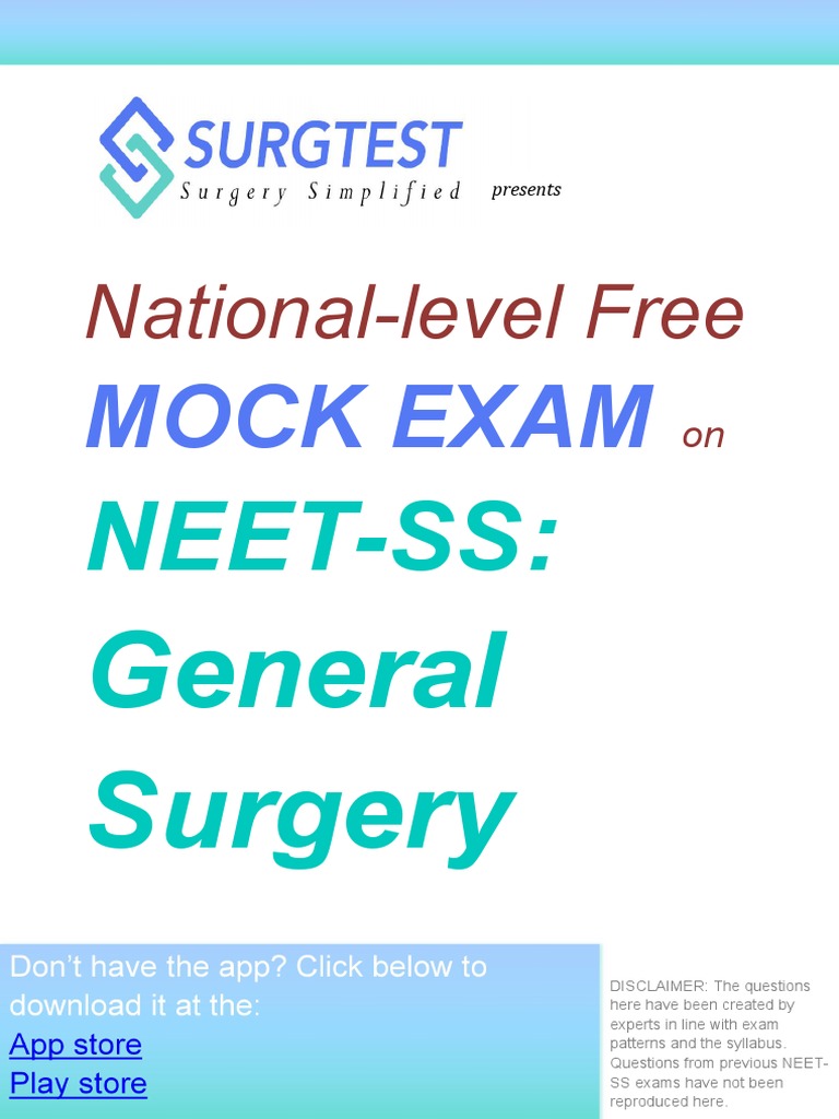 NEET-SS General Surgery | PDF | Atherosclerosis | Prostate